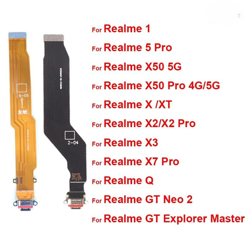 Usb ชาร์จ Charger Dock Connector Flex สําหรับ OPPO Realme 1 5 Q X X2 X50 X7 XT 730G Pro 5G X3 ...