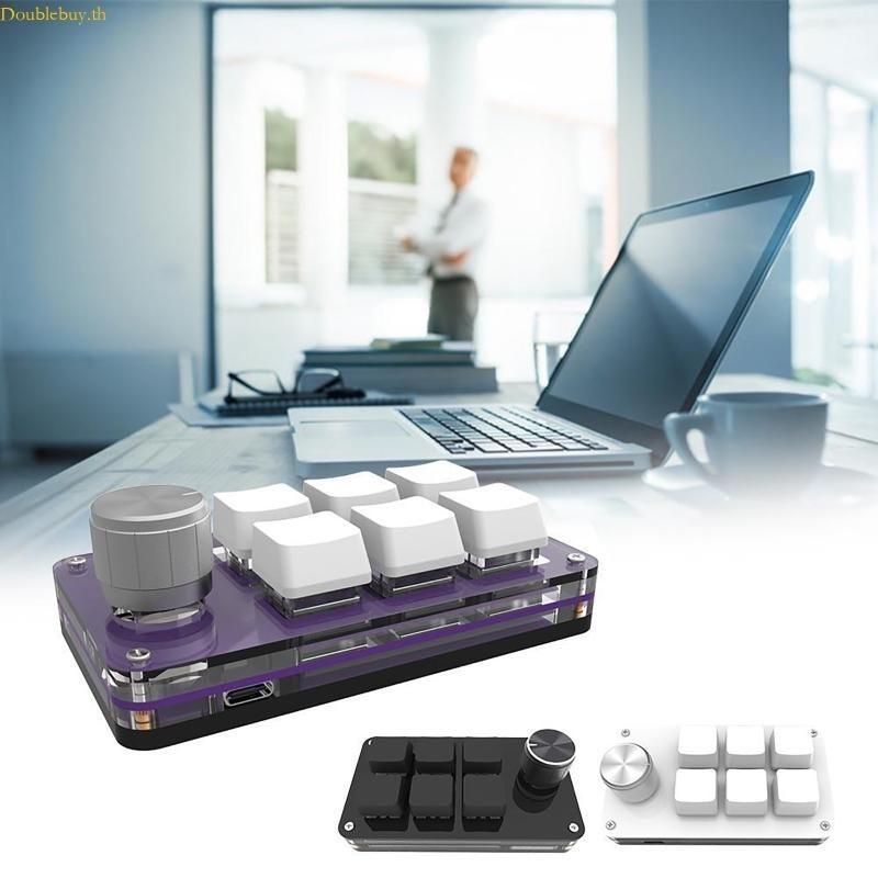 Doublebuy Custom Mini Mechanical Keyboard Macro Knob Shortcut 6 ปุ ่ ม ...
