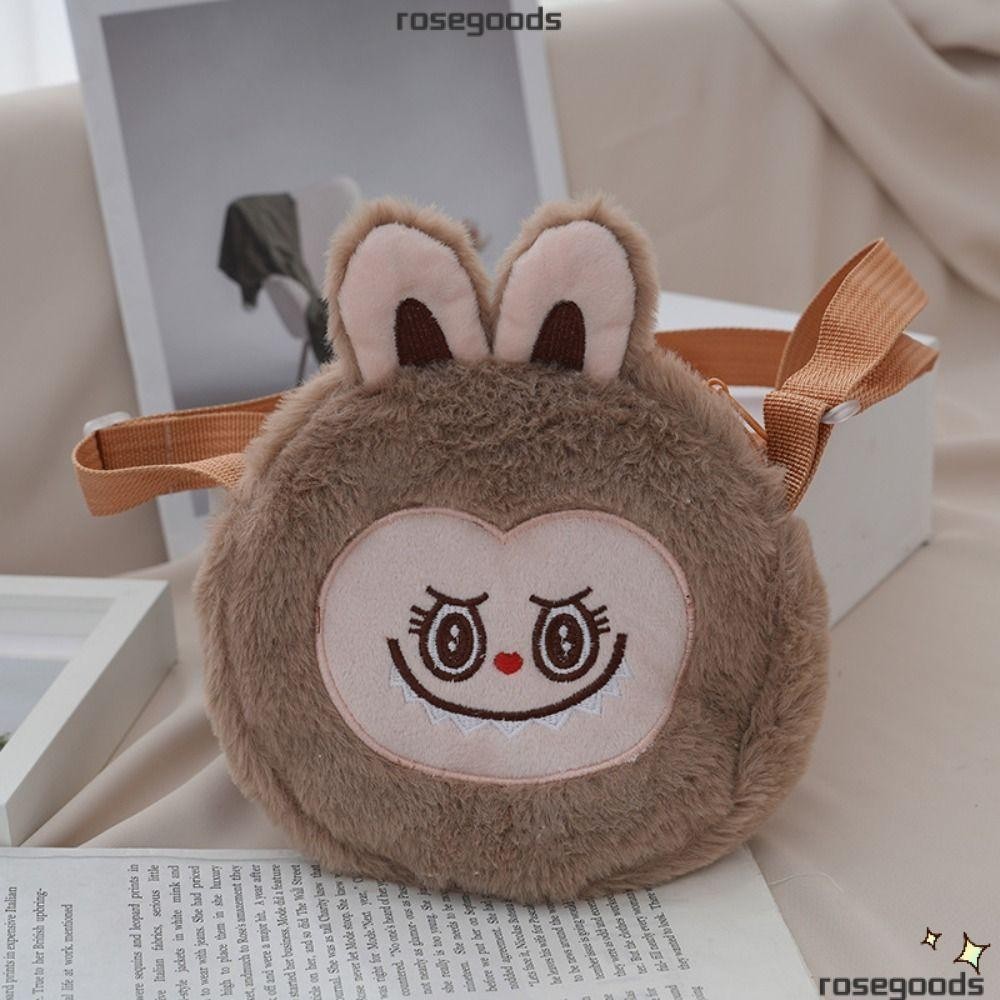 Rose Labubu Plush Bag, กระเป ๋ าสะพายไหล ่ ความจุขนาดใหญ ่ น ่ ารัก ...