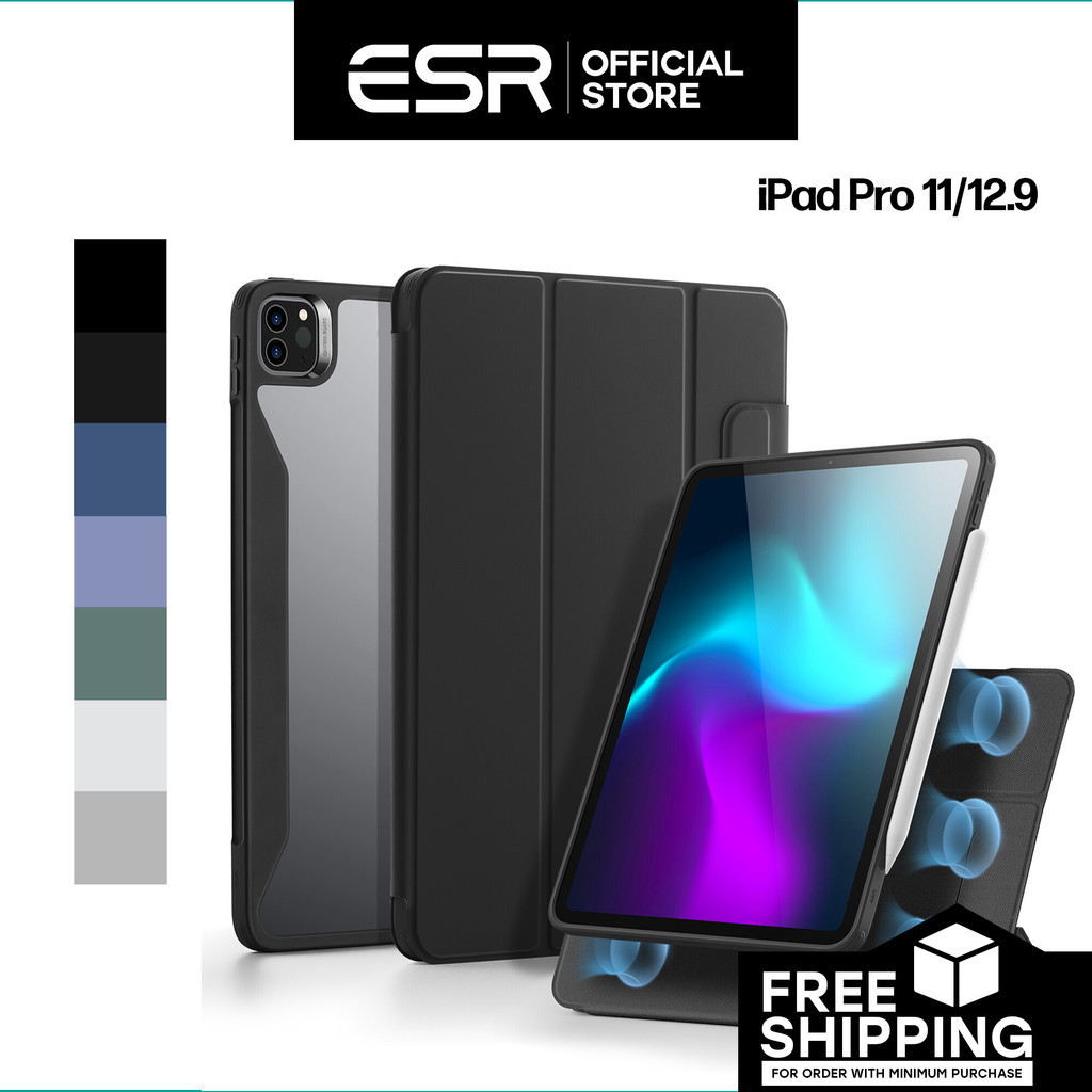 Esr Rebound Hybrid Case 360 พร้อม PC Back และช่องดินสอสําหรับ iPad Pro ...
