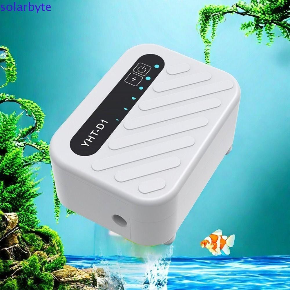 Solarbyte ปั๊มลมออกซิเจนตู้ปลา, มินิ USB ชาร์จถังปลาปั๊มออกซิเจน, อุปกรณ์ตู้ปลาแบบพกพา Ultra ...