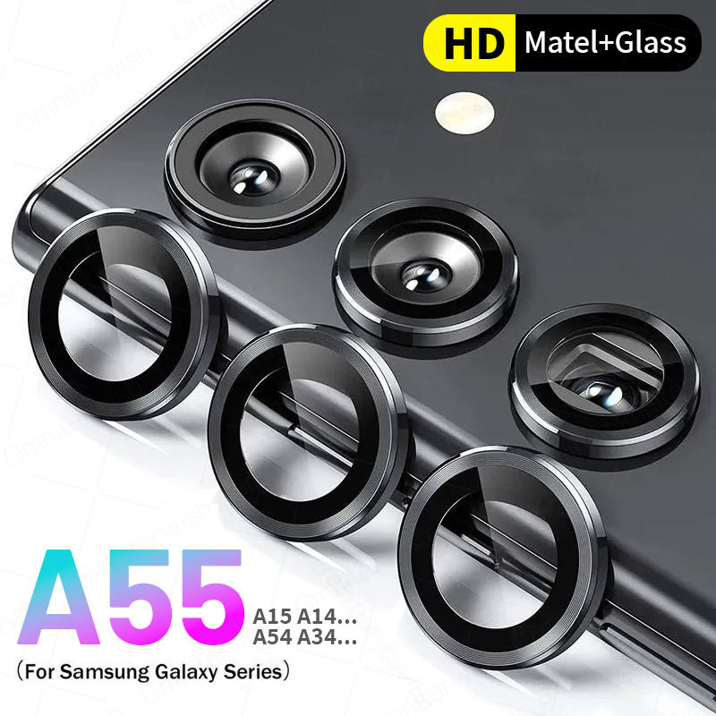 วงแหวนป้องกันกล้องด้านหลังสําหรับ Samsung Galaxy A55 A54 A35 A34 A25 A24 A16 A15 A14 A13 A05S ...