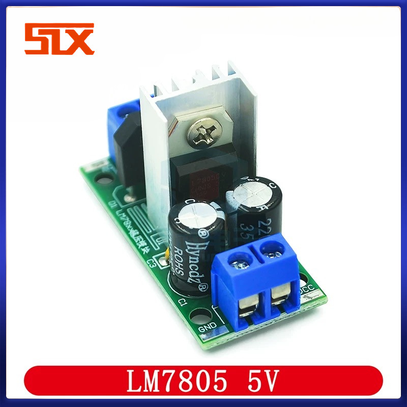 Dc-dc L7805 LM7805 7805 Tri-Ended Regulator โมดูล 5V โมดูลจ่ายไฟตัว ...