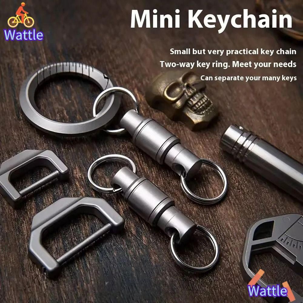 Wattle 1 ชิ้น Two Way Key แหวน,ไทเทเนียมน้ําหนักเบา Key สิ่งที่แนบมา ...