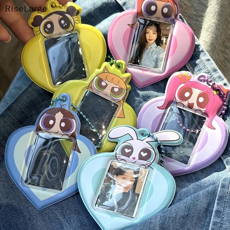 [RiseLarge] น่ารัก The Powerpuff Girls Card Holder พวงกุญแจจี้ 1 นิ้ว ...