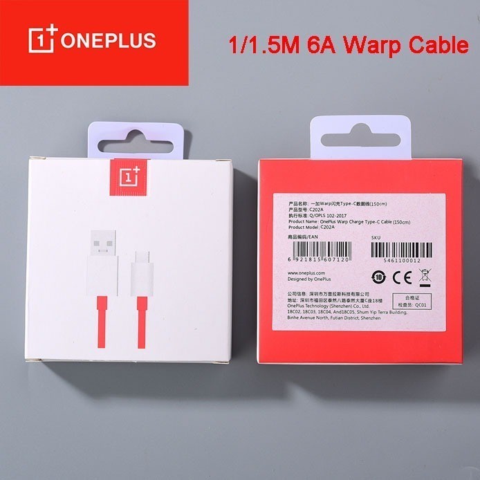 Oneplus 11 10 9 9R Nord 2 N10 CE 5G Warp Charge Type-C Dash Cable 6A ...