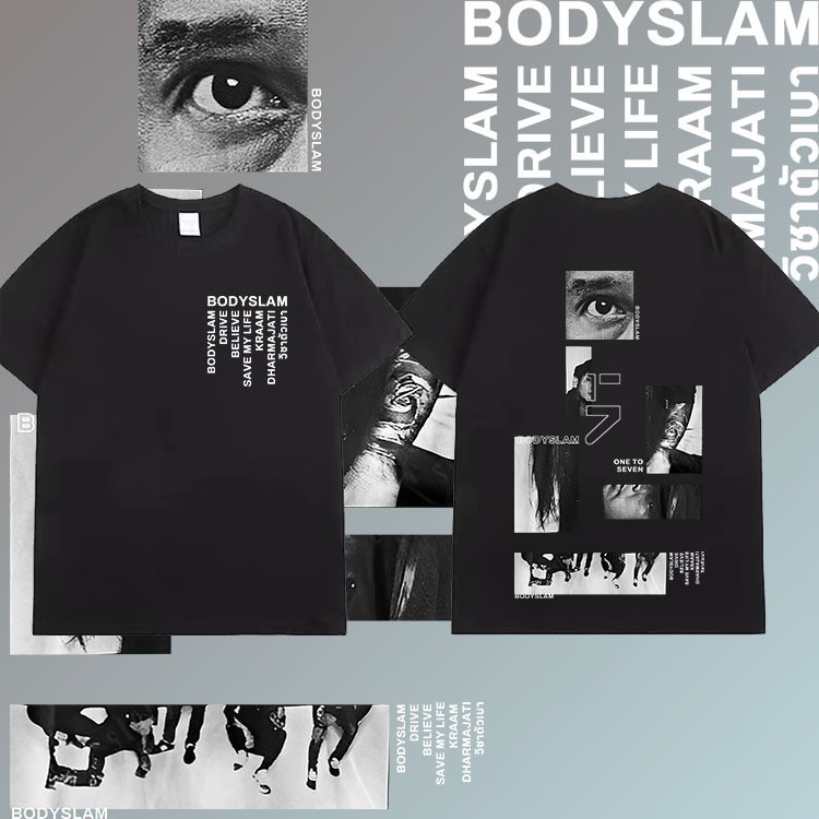 【แขนสั้นใหม่】สุดเท่สีดำสกรีนโลโก้ Bodyslam เสื้อยืด วงร็อค คอตตอน ผ้าCotton 100% ขนาด | Shopee ...