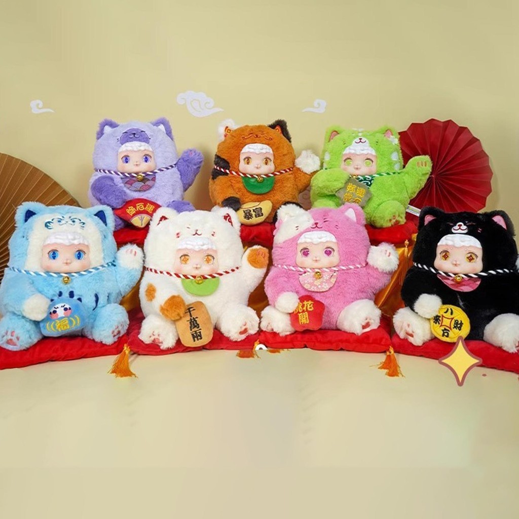 Chaoka Lucky Cat Figures Series ตุ ๊ กตาตุ ๊ กตาสาวของขวัญวันเกิดเครื ่ ...