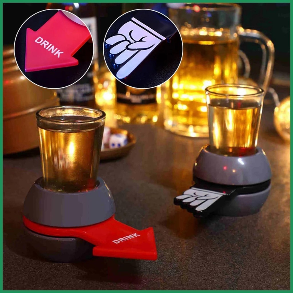 Battleshots ดื ่ มเกมสนุกแบบพกพาดื ่ ม Turntable Pointer ตลก Shot แว ่ ...