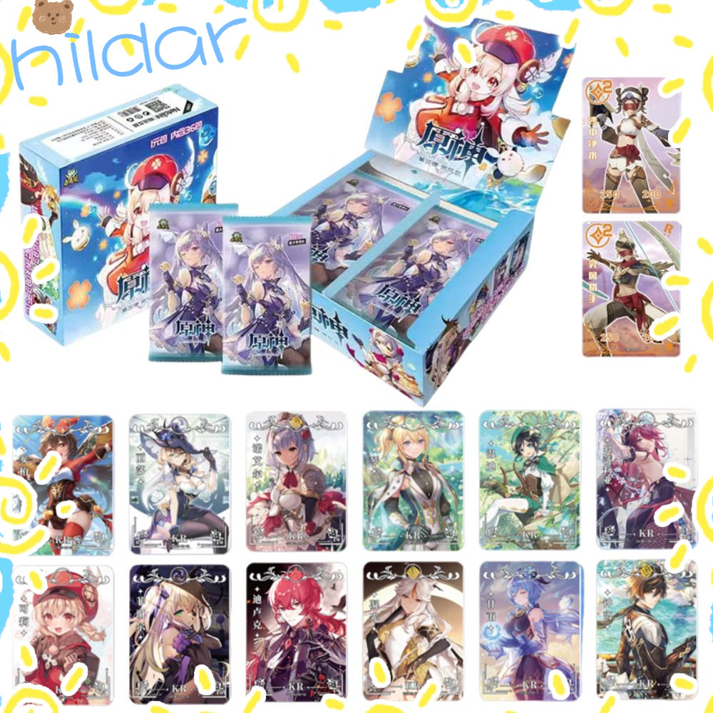 การ์ดสะสม HILDA Genshin Impact, กล่องบูสเตอร์ TCG Game SSR, ของขวัญแพ็ค ...