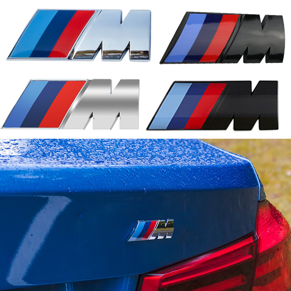 โลโก้ BMW M Series สติกเกอร์โลหะป้ายสัญลักษณ์ Chrom สําหรับ BMW E46 E39 E38 E90 E60 E36 F30 F30 ...