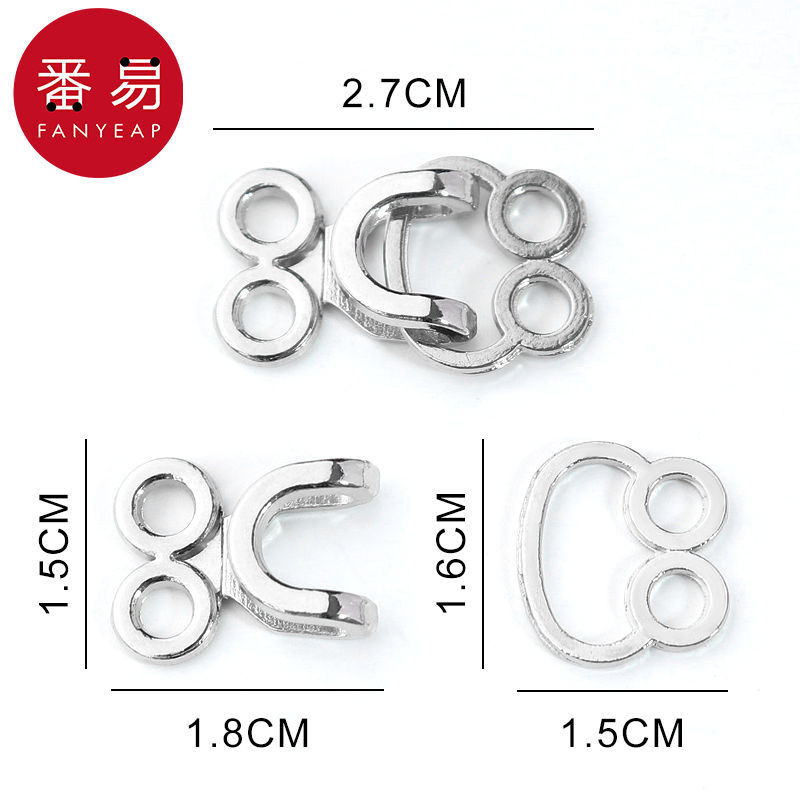 5YJ หัวเข็มขัดซ่อน A1P90 - ตะขอเสื้อ หัวเข็มขัดโลหะแบบตะขอ หัวเข็มขัดขน ...