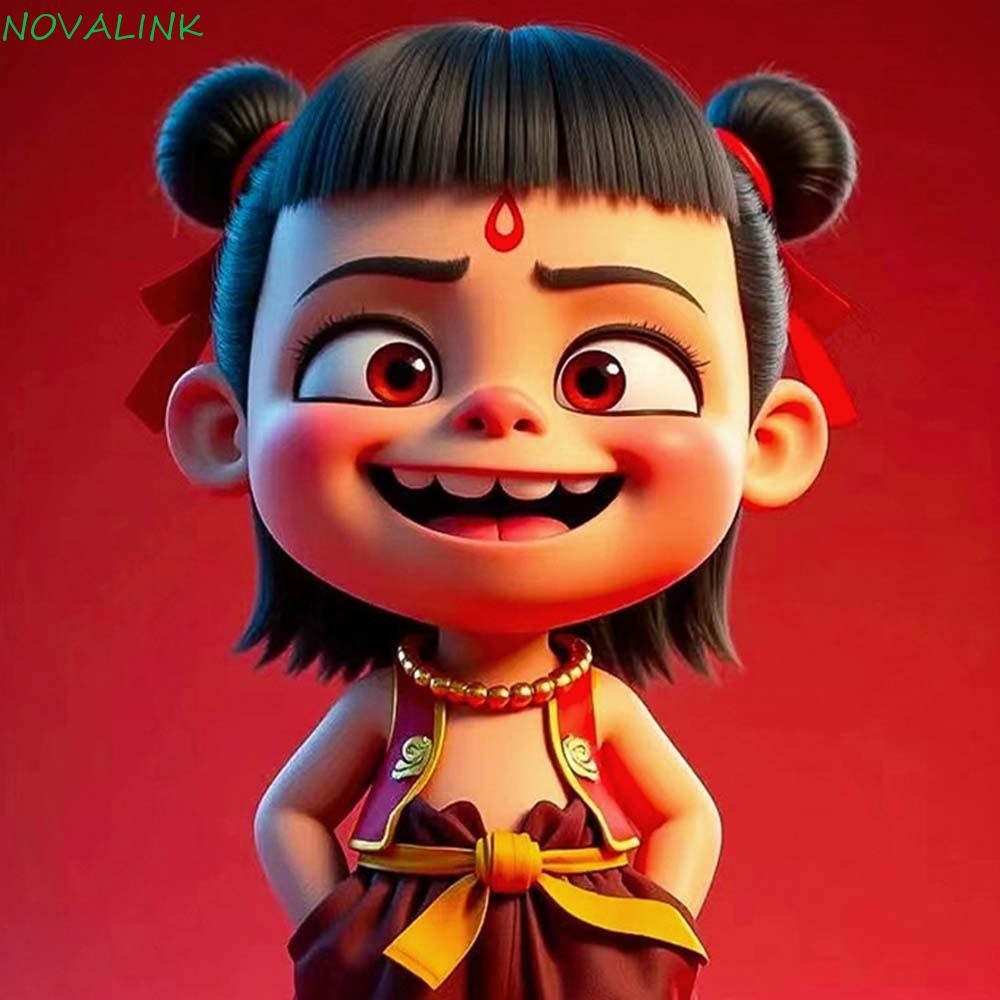 Novalink NeZha Hair Hoop, Kwaii ตุ๊กตาพลาสติกแถบคาดศีรษะ,ล้างหน้ากิ๊บ ...