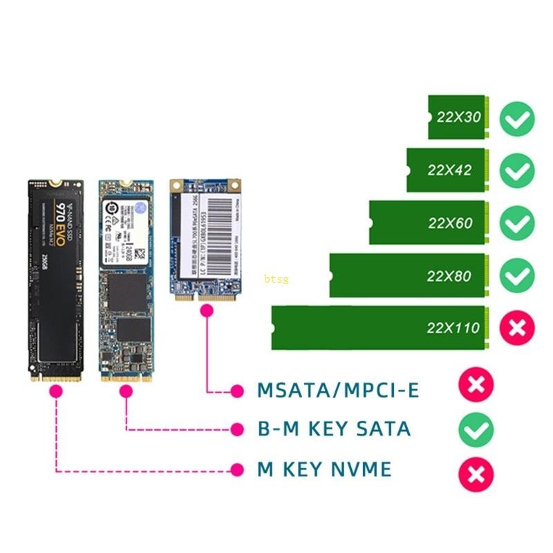 อะแดปเตอร์ BT 3 0 เป็น M 2 SSD รองรับโซลิดไดรฟ์ PCIE M2 2230 2240 2260 ...