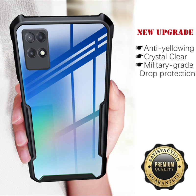 สําหรับ Realme Narzo 50 4G RMX3286 Slim อะคริลิคใสด ้ านหลังเสริมมุม ...