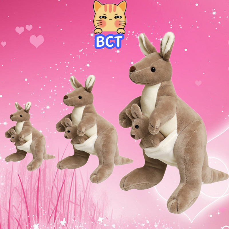 Bct Kangaroo Plush Toys ตุ๊กตาจิงโจ้น่ารักตุ๊กตาสัตว์ให้แฟนเด็กของขวัญ ...