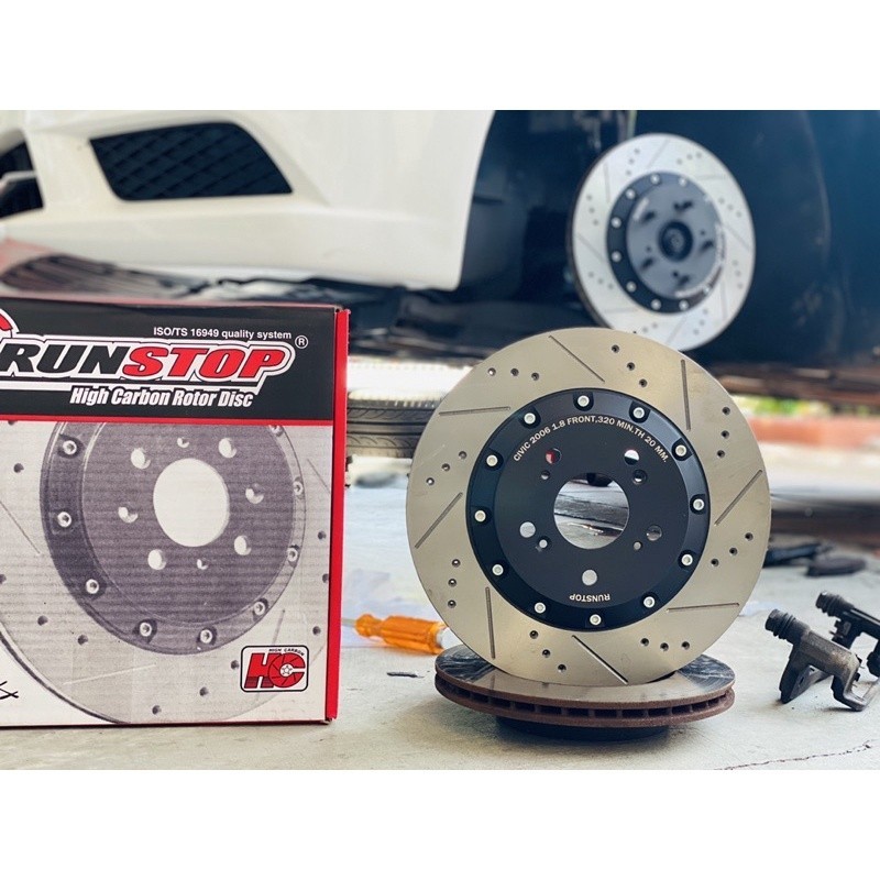 RUNSTOP จานขยาย ตรงรุ่น CIVIC EK EK9 EK COUPE 285mm. 315mm. 320mm. จาน ...