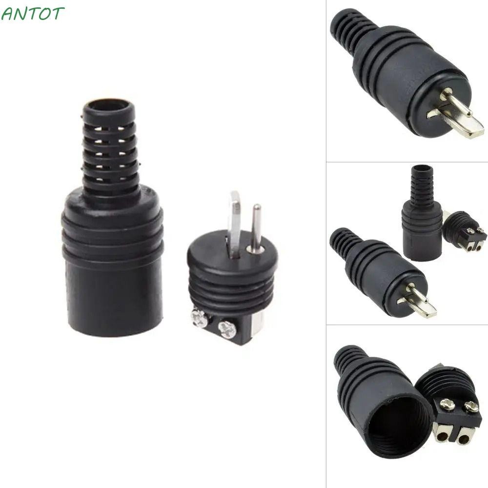 Antot 2 Pin สีดําปลั ๊ ก DIN , 2 Pin Connector Docking Plug ลําโพงและ ...