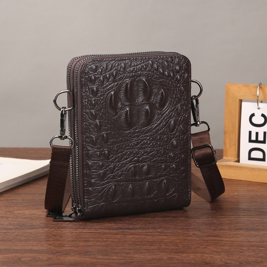 feiyana-กระเป๋าสะพายข้าง กระเป๋า ลายหนังจระเข้ 2 ช่องซิป หนังพียูเกรดพรีเมียม JJ-NKB12 | Shopee ...