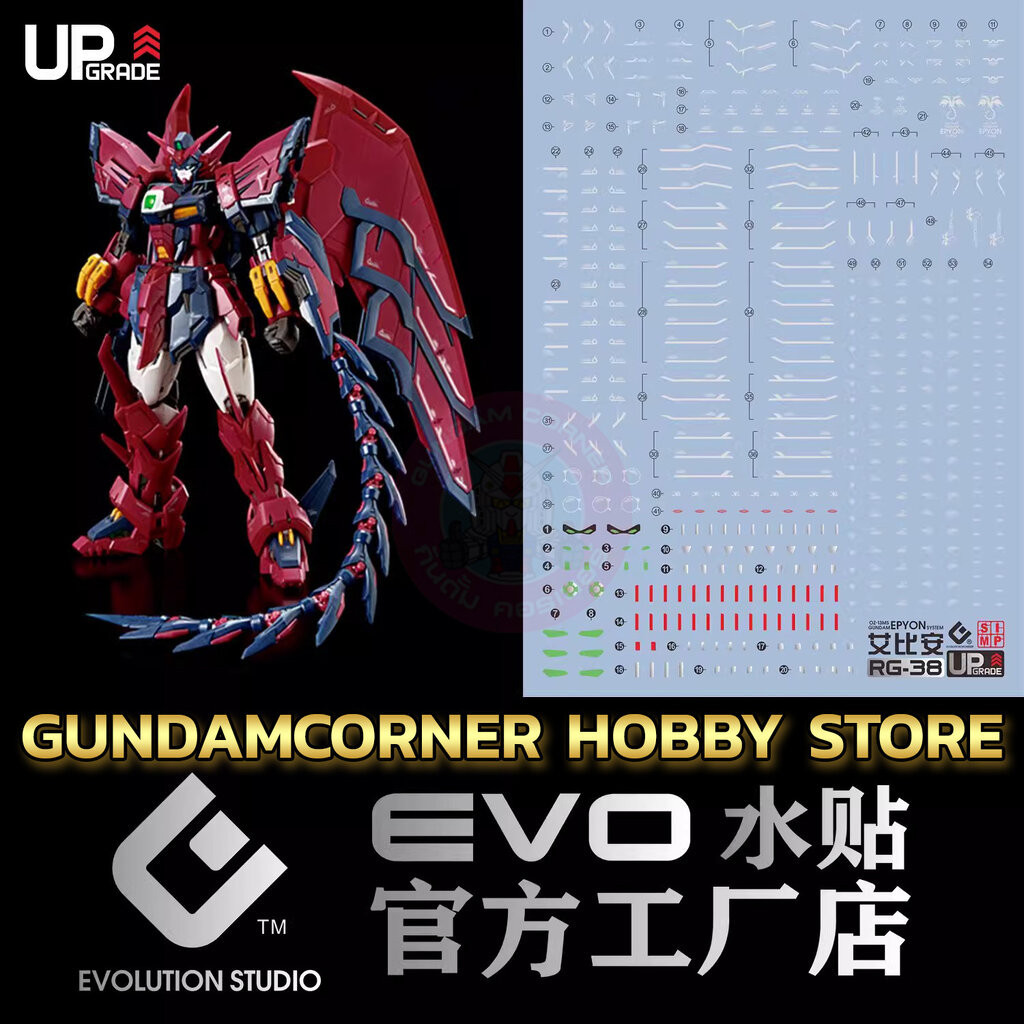 ดีคอลน้ำ EVO® RG EPYON UPGRADED VER‼ RG-38 EVO Water Decal สติ๊กเกอร์ ...