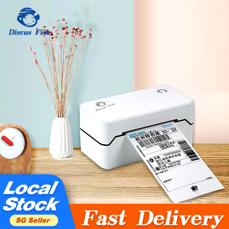 Discus Fish N80B D40A บลูทูธ USB เครื่องพิมพ์ความร้อนโดยตรงรองรับ A6 ...