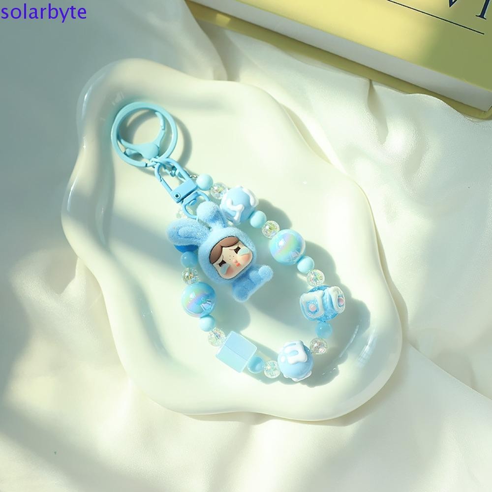 Solarbyte Flocking Crybaby Key Ring, ซิลิกาเจลโบว์การ์ตูนตุ๊กตาพวงกุญแจ, 3D Handmade กระเป๋า ...