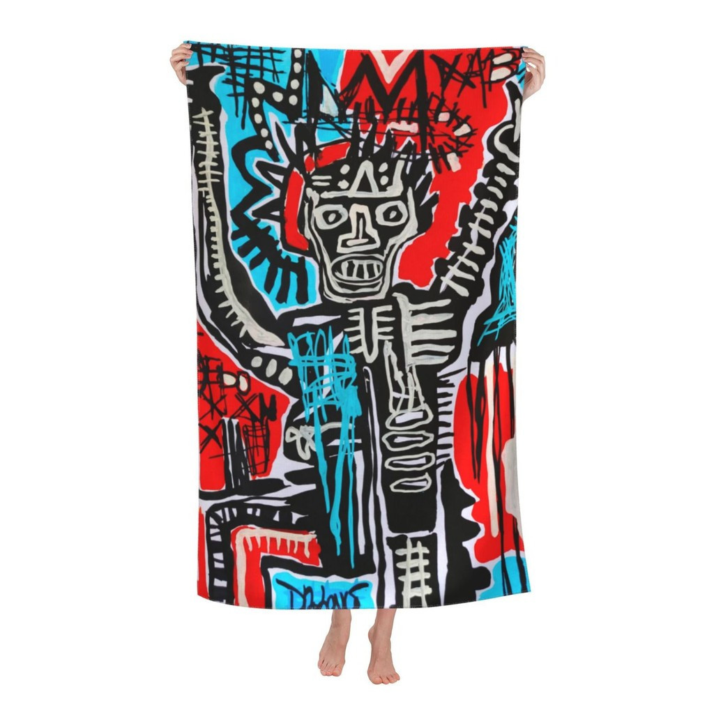 Basquiat Unisex ผ้าขนหนูไมโครไฟเบอร์ Bath Robes ผ้าเช็ดตัวแฟชั่นพิมพ์ ...