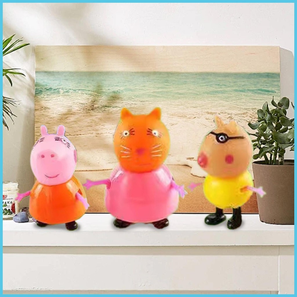 สําหรับ Peppa Pig Action Figures อะนิเมะสะสมภาพเคลื่อนไหว Action Figure ...