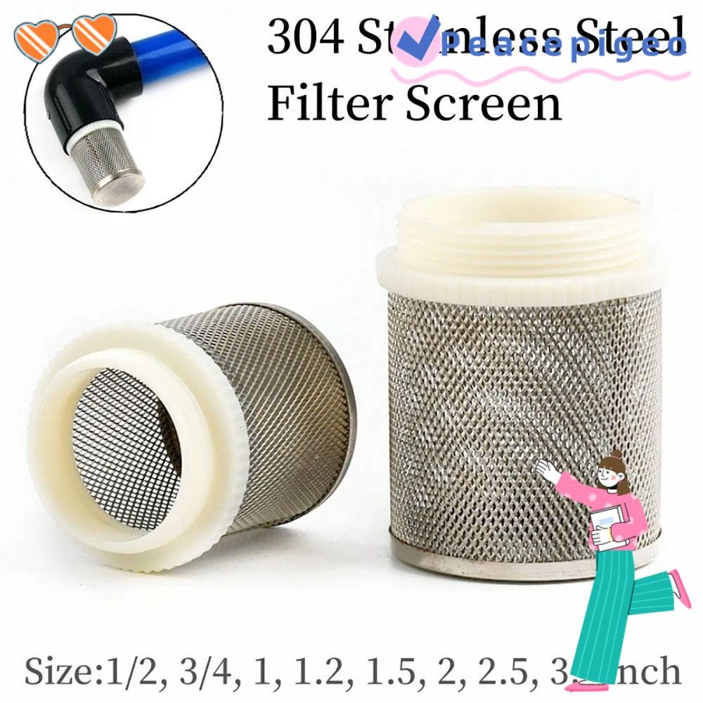 Peacepigeo 1 ชิ้นท่อกรอง, Joint Percolator Water Clean Mesh Screen Filter, 304 สแตนเลส 1/2" 3/4 ...