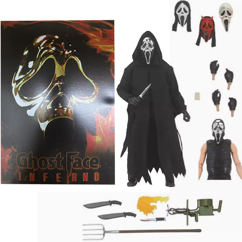 Neca 7 นิ้ว Scream Ultimate Action Figure Ver.2 Ghostface Assassin Face เปลี่ยนรุ่นสะสม | Shopee ...