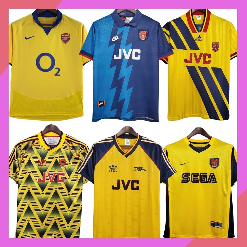 95 96 เสื ้ อฟุตบอล Arsenal Away Retro ARS | Shopee Thailand