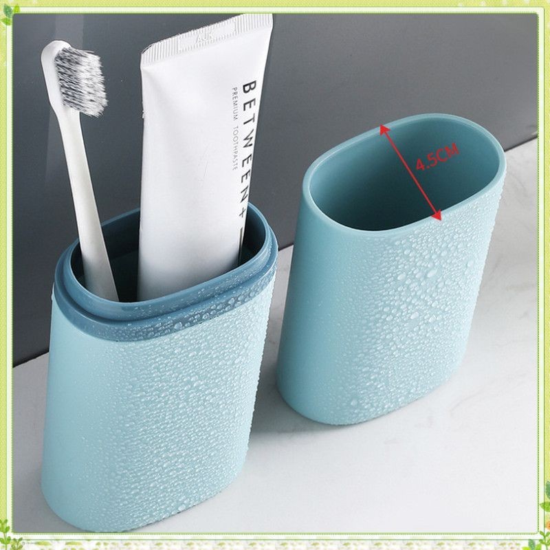 youngtime กล่องใส่แปรงสีฟันพกพา กล่องเก็บแปรงสีฟันสำหรับเดินทางกลางแจ้ง ที่วางยาสีฟัน ฝาครอบ ...