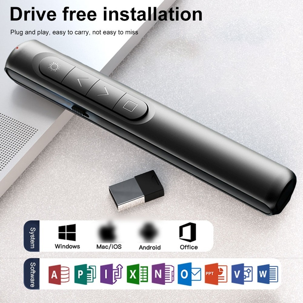 2.4ghz Wireless Flip Pen PPT Presenter Remote Slide Clicker สําหรับ ...