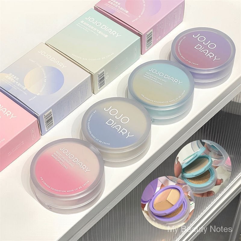 Jojo DIARY Two-In-One Air Cushion Powder คอนซีลเลอร์ติดทนนานกันน้ํา ...