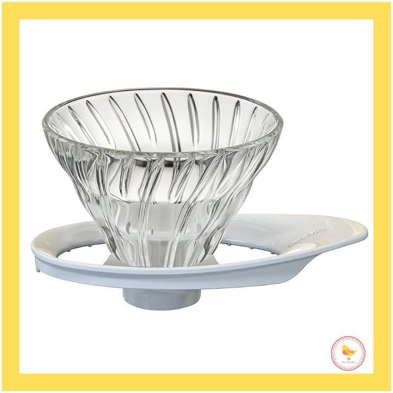 HARIO V60 Heatproof Glass Transparent Dripper 01 1-2 Cups White VDGR-01-W ดริปเปอร์ แท้จาก ...