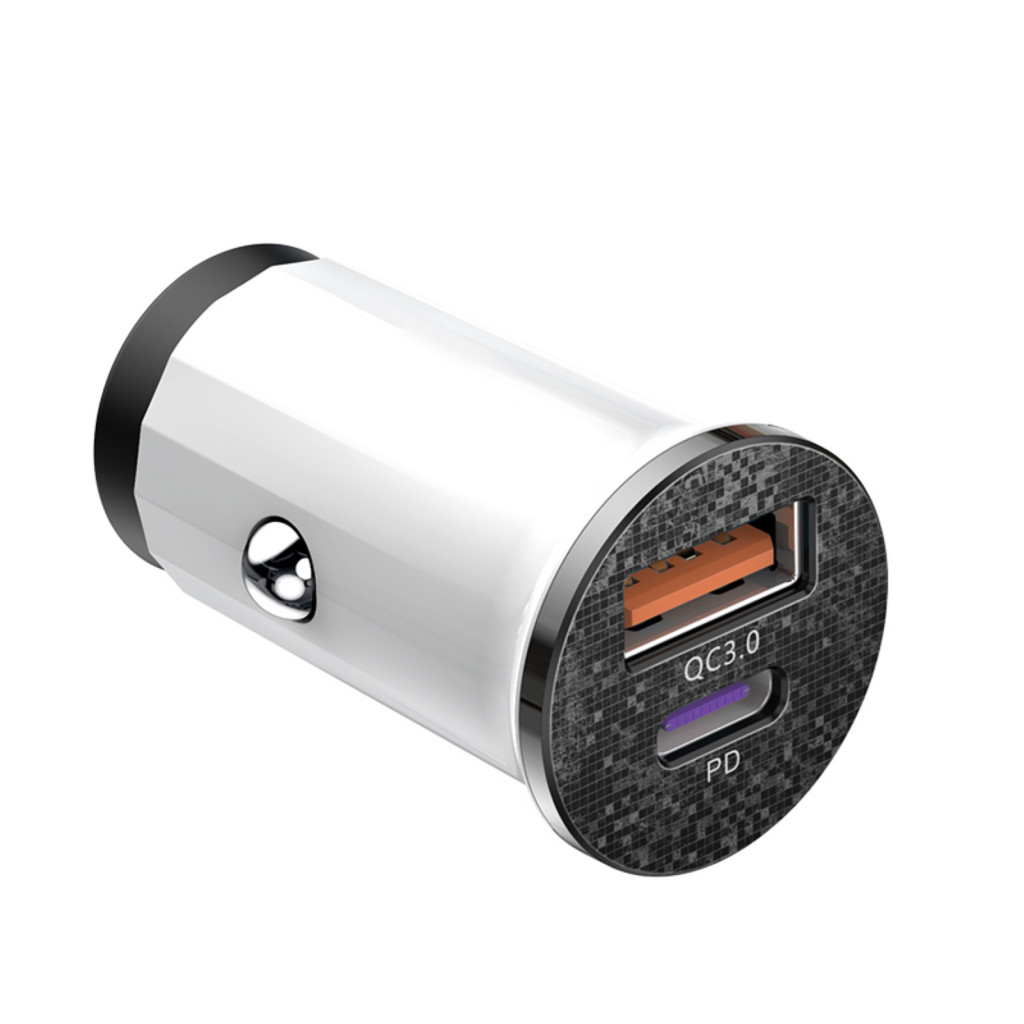 พอร ์ ตคู ่ แบบพกพา 48W QC30 Mini USB Type-c PD รถโทรศัพท ์ Fast ...