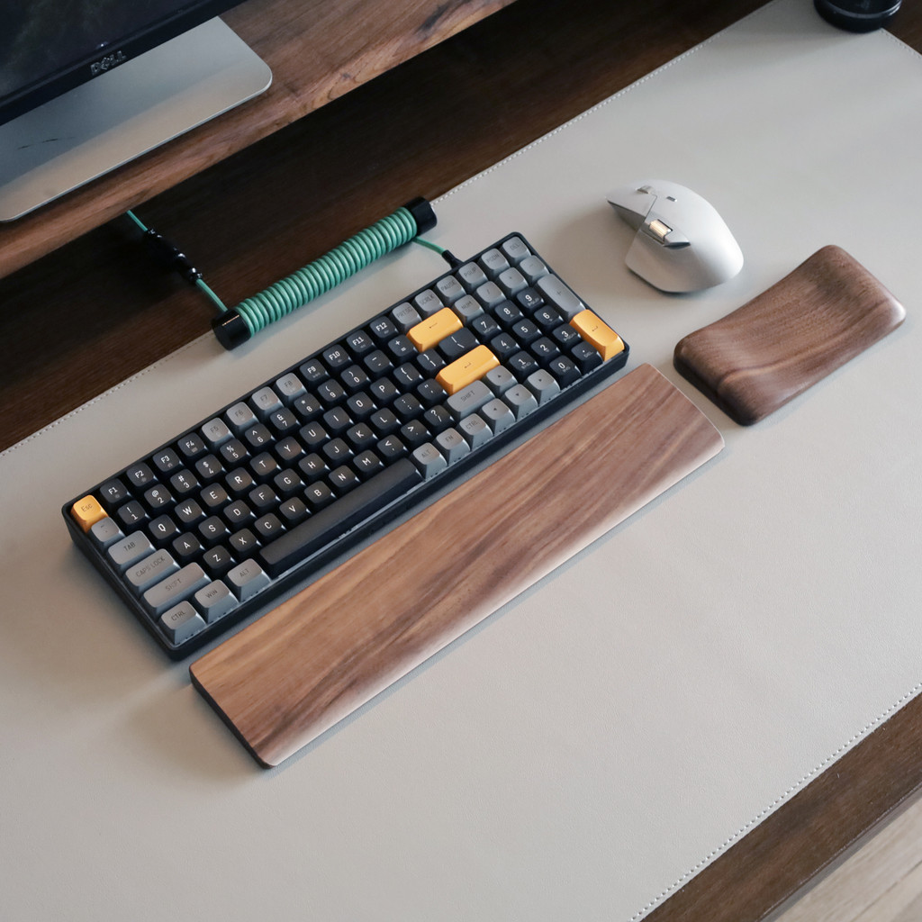ที่วางคีย์บอร์ดแบบกลไก Walnut 104-Key Cherry Mouse Wrist Pad 87-Key ...