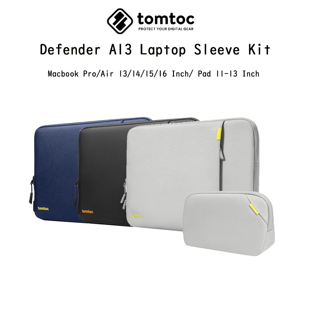 Tomtoc Defender A13 Laptop Sleeve Kit กระเป๋าถือและกระเป๋าเก็บอุปกรณ์ ...