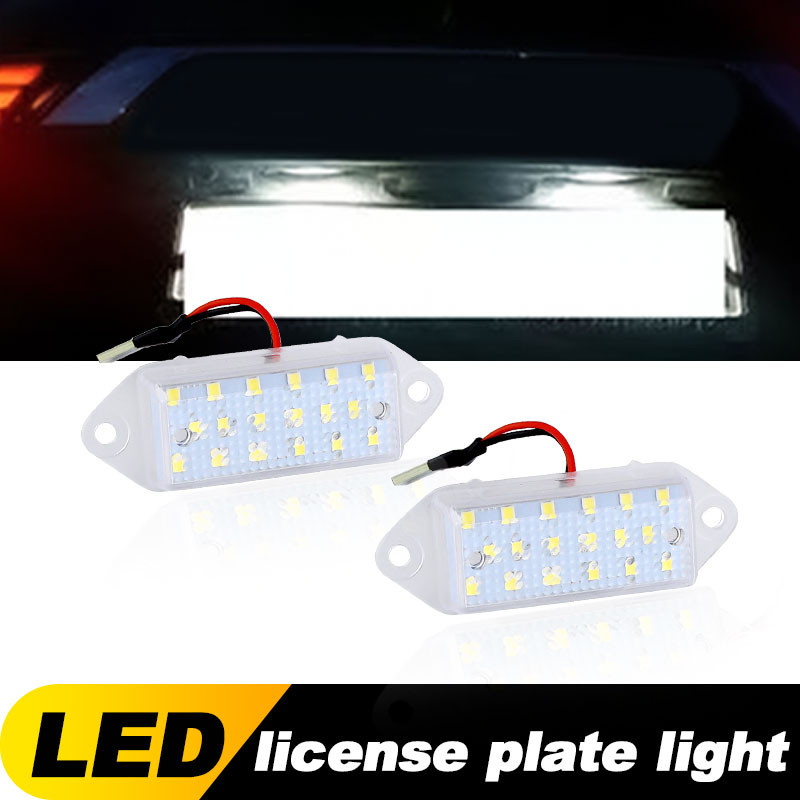 ไฟป้ายทะเบียนรถ LED Canbus 2 ชิ้นสำหรับ Mitsubishi Lancer EVO VIII 2004 ...