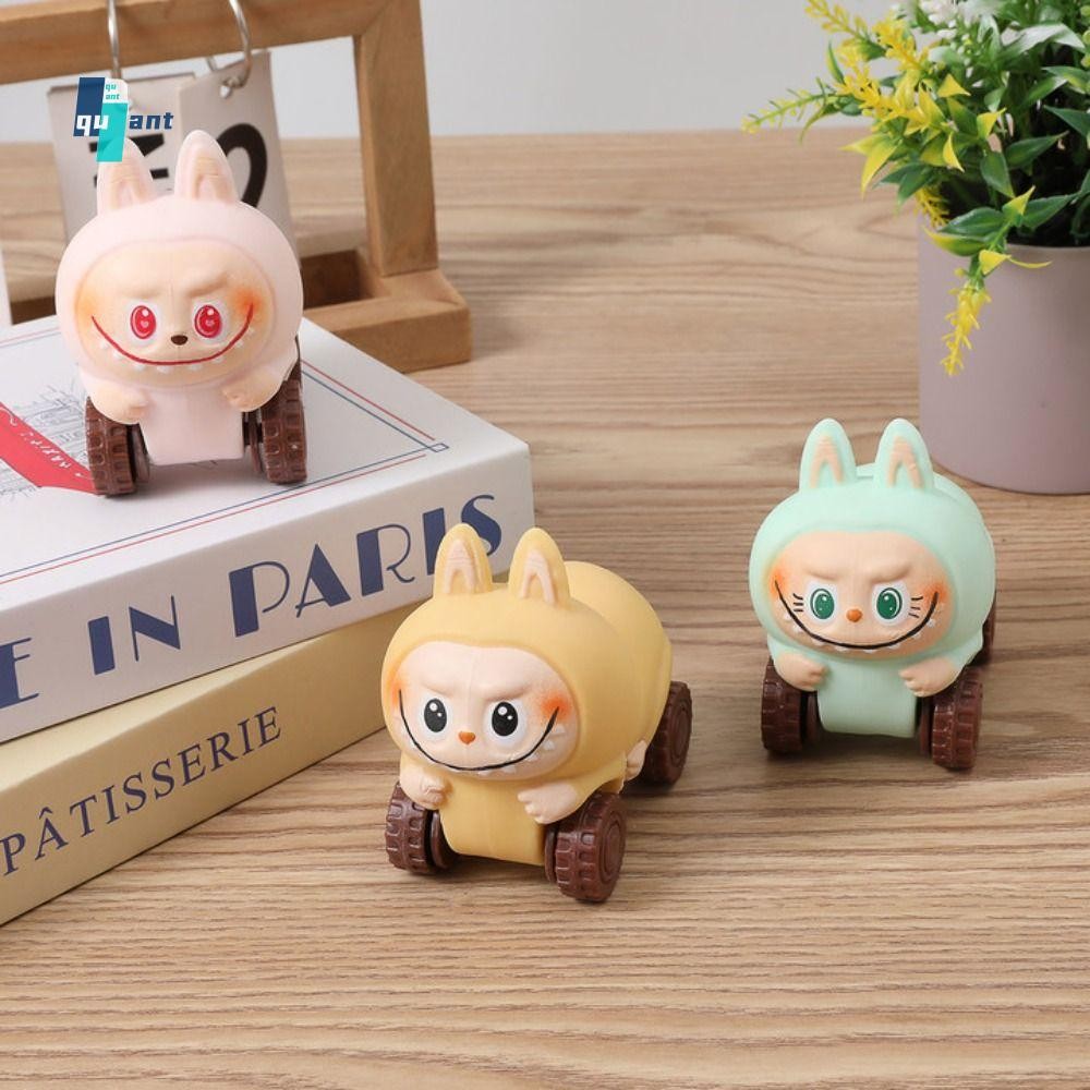 Quantumsky Labubu รถบีบของเล่น,ล้อความยืดหยุ่นสูง Labubu ยืดรถ,ที่น่าสนใจ Elongate Soft Slow ...