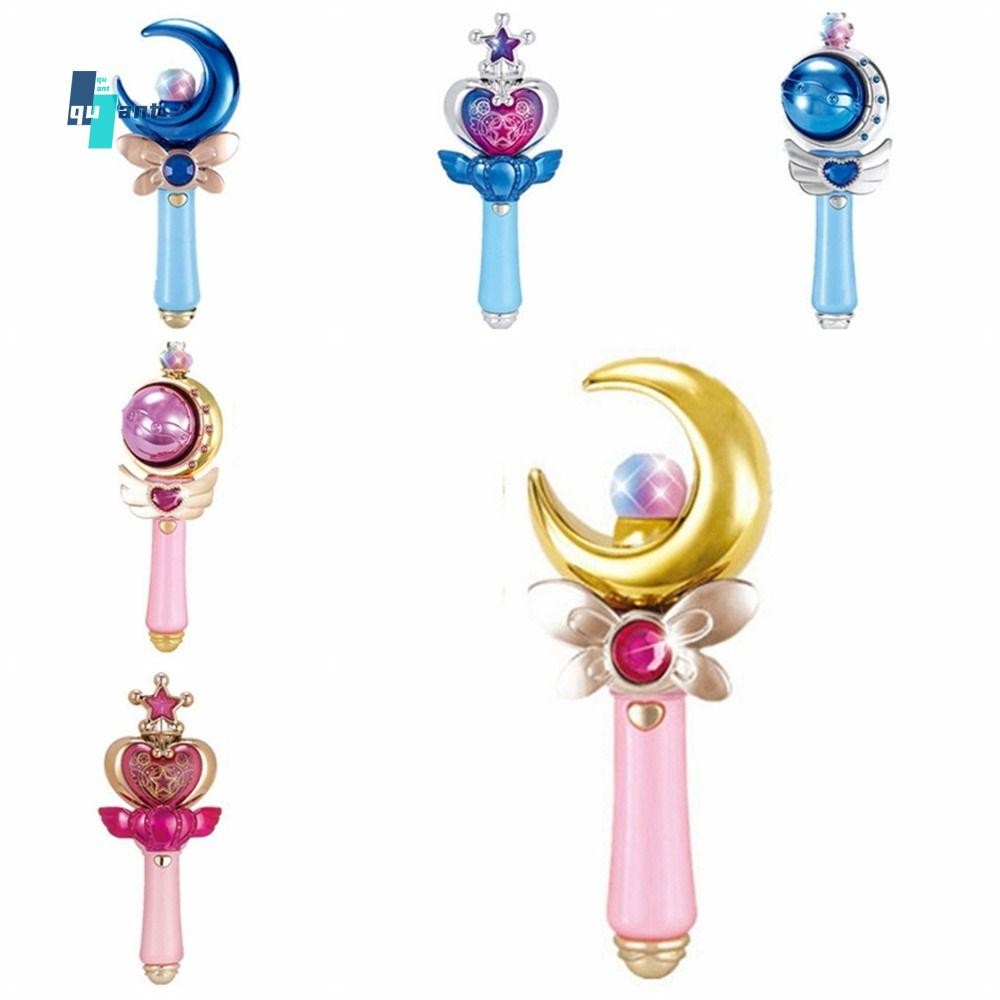 Quantumsky ไม้กายสิทธิ์สาว, ไฟ Led เอฟเฟกต์เสียง Moon Fairy Stick, แท่งไฟฮาโลวีน Princess Wand ...