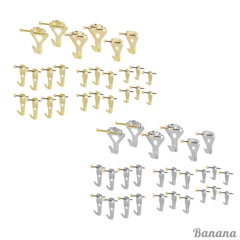 [ในสต็อก] ไม้แขวนเสื้อรูปภาพพร้อมตะปูตะขอนาฬิกาแขวนชุดแขวนรูปภาพปักครอ ...