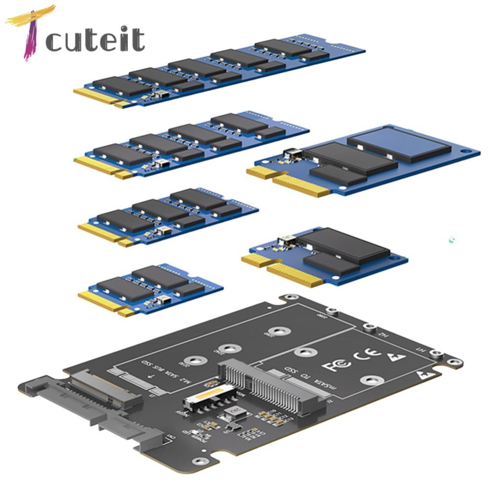 M.2 NGFF B-key & MSATA SSD เป็น SATA 3.0 อะแดปเตอร์แปลงการ์ดเคส ...