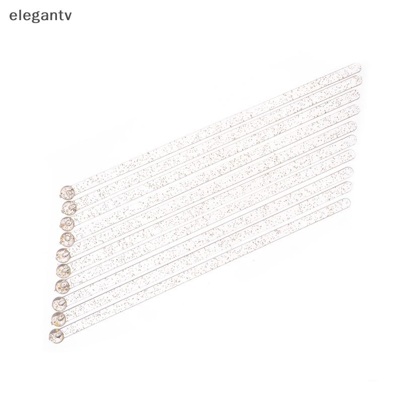 Egn 10 ชิ้น Gold Glitter พลาสติก Swizzle Sticks คริสตัลเพชรค็อกเทลกาแฟ ...