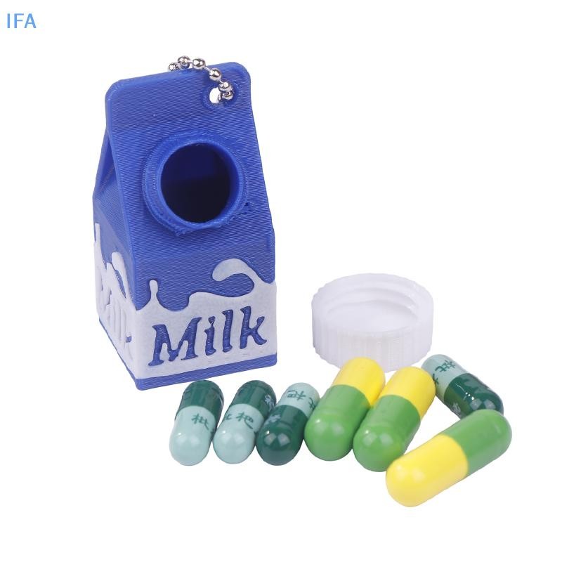 IFA Lactose และ Tolerant Pill Holder Mini กล่องนมพวงกุญแจแบบพกพากล่อง ...