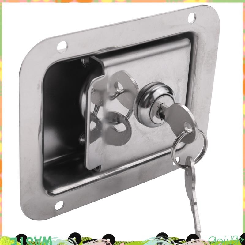 Super Paddle Latch พร้อมตัวล็อคและกุญแจ Travel Trailer Lock สแตนเลส RV ...