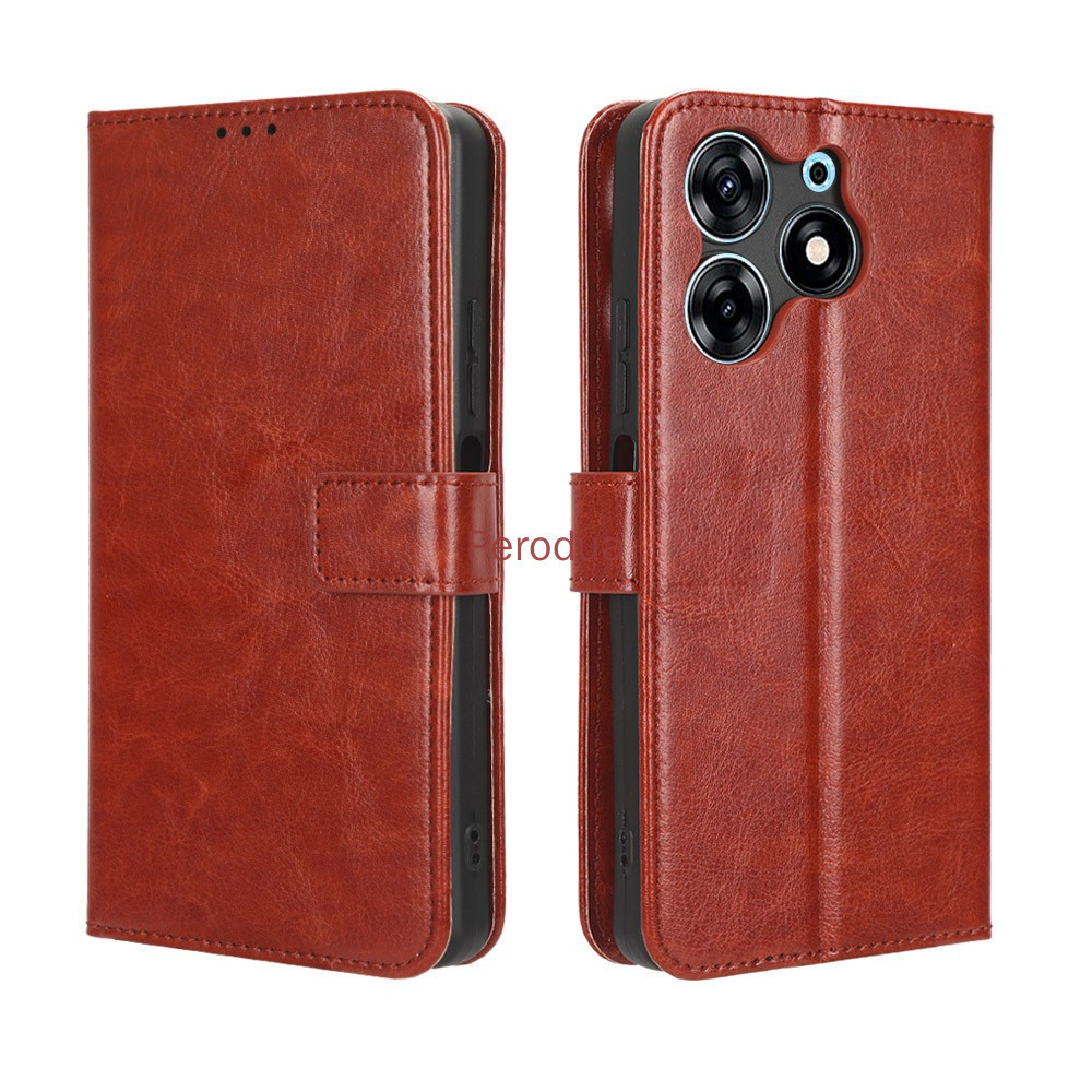 สําหรับ Tecno Spark Go 2024 กรณีหนัง PU Stand Holder Tecno Spark Go ...