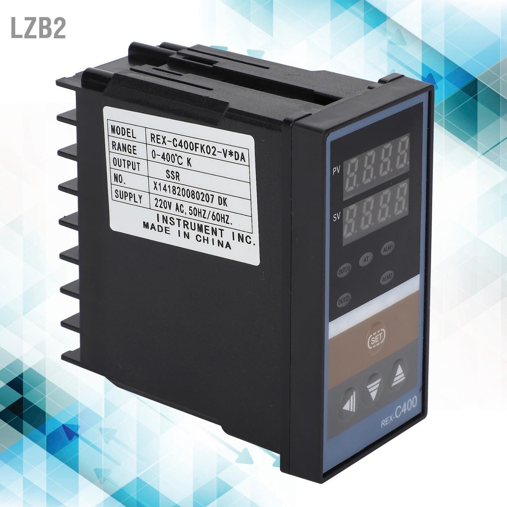 LZB2 BERM เครื่องวัดอุณหภูมิแบบดิจิตอลจอแสดงผลความแม่นยำสูงเครื่องวัดอุณหภูมิ REX-C400FK02-V x ...