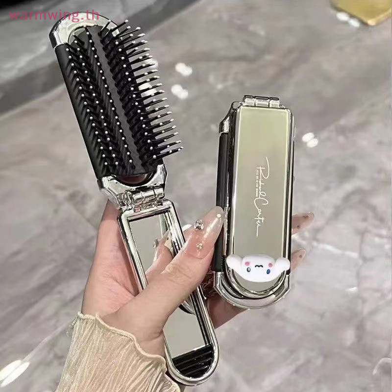 Warmwing Sanrio Kuromi พับ Air Cushion หวีผู ้ หญิงหนังศีรษะนวดหวีแบบพกพาแปรงผม Hollowing ...