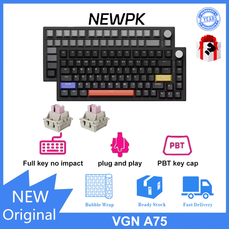 Vgn A75 คีย ์ บอร ์ ดเชิงกลแบบมีสายโหมดเดียว RGB แบบถอดเปลี ่ ยนได ้ ร ...